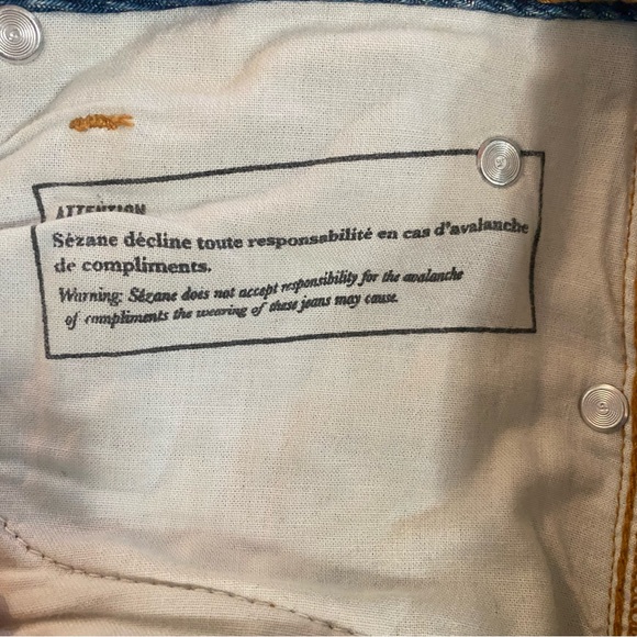 Sezane | Jeans | Sezane Brut Sexy Blue Denim Jeans | Poshmark